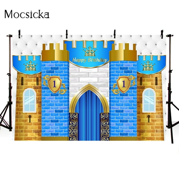 Happy Birthday Photography Background Castle Decoration Props Baby ...