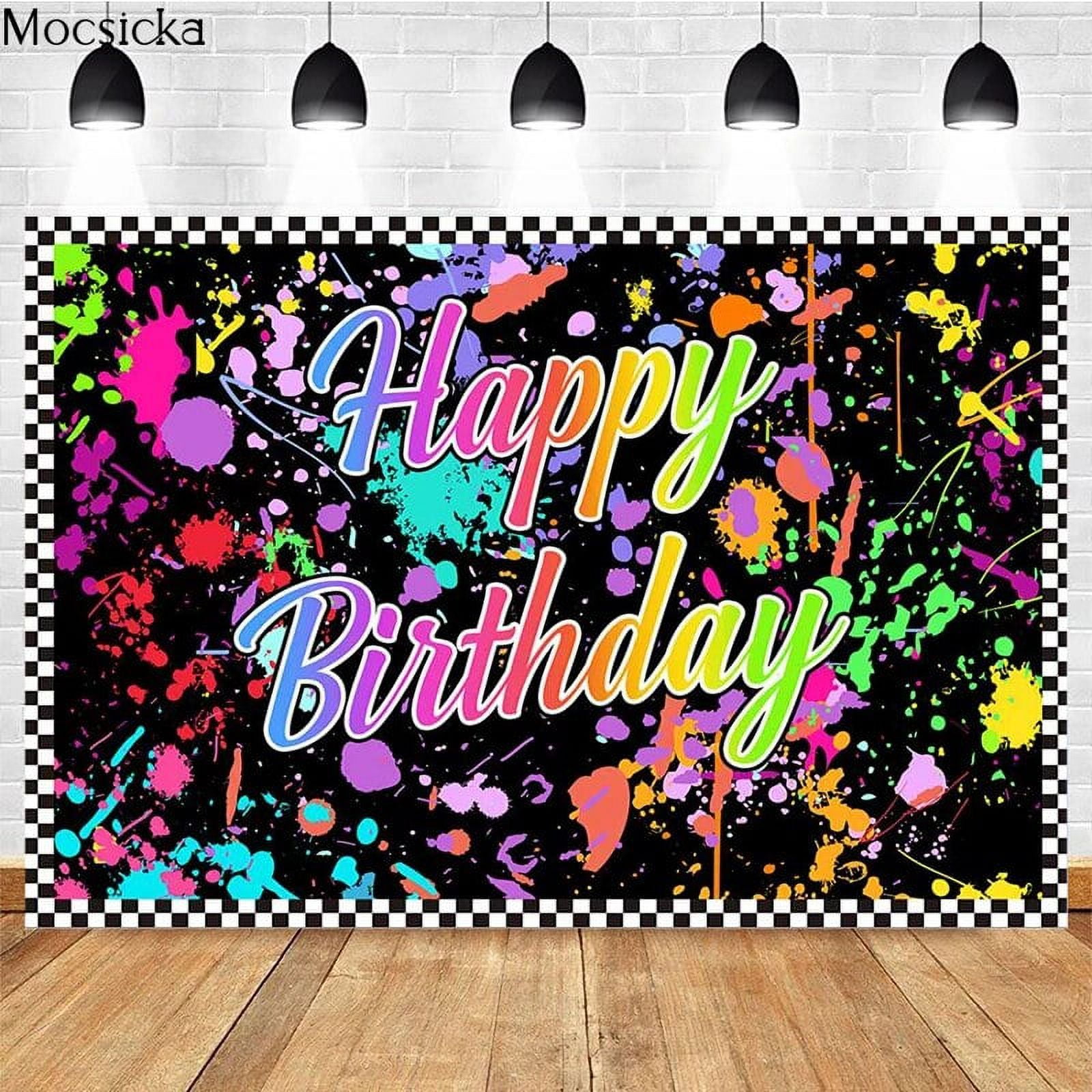 Happy Birthday Photography Background Kids Birthday Party Decoration ...