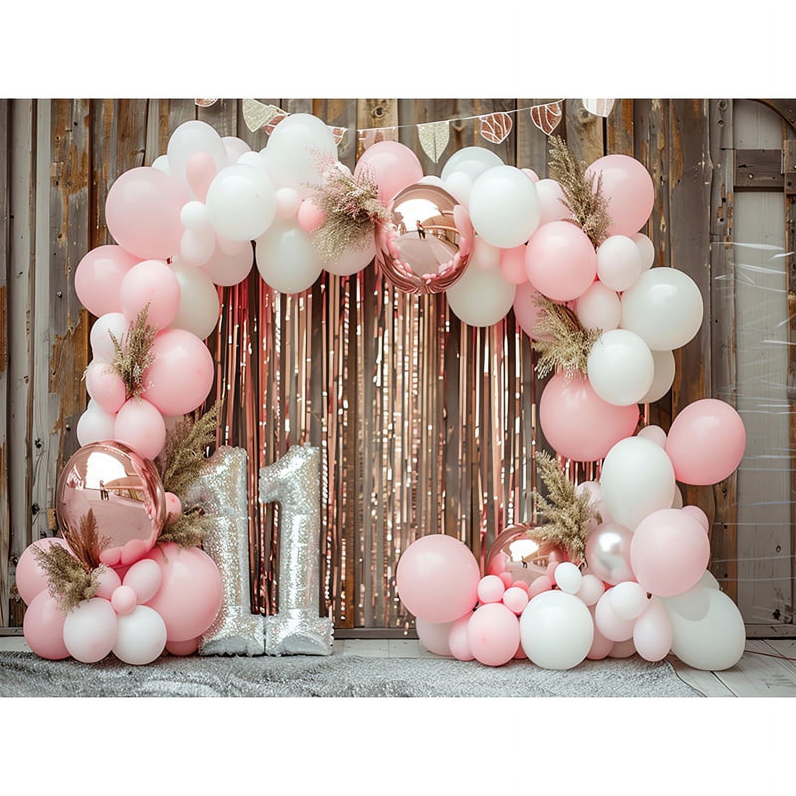 Happy Birthday Photography Background Number Bear doll Hydrogen balloon ...