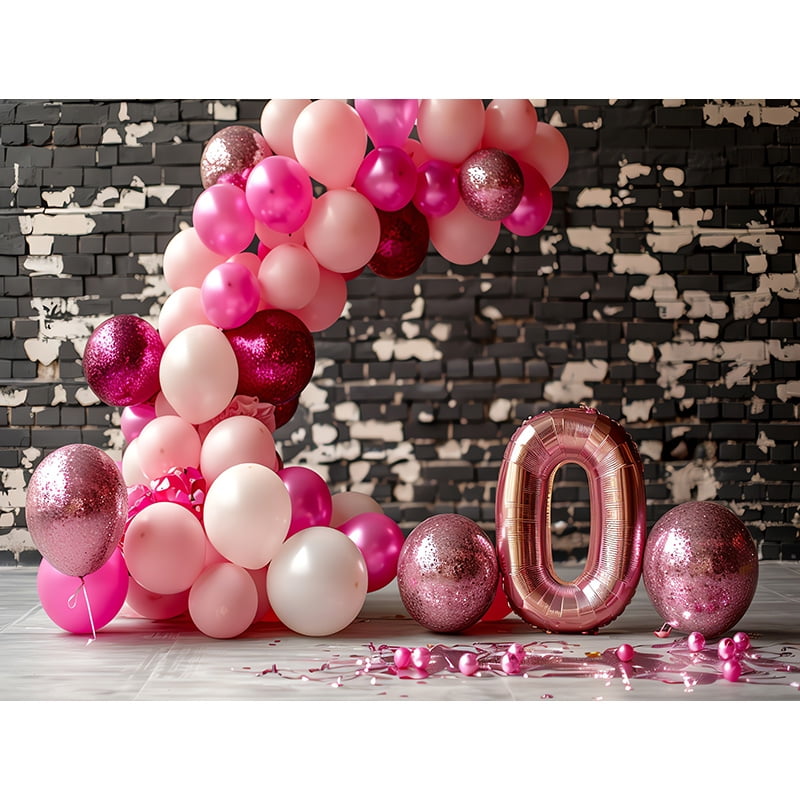 Happy Birthday Photography Background Number Bear doll Hydrogen balloon ...