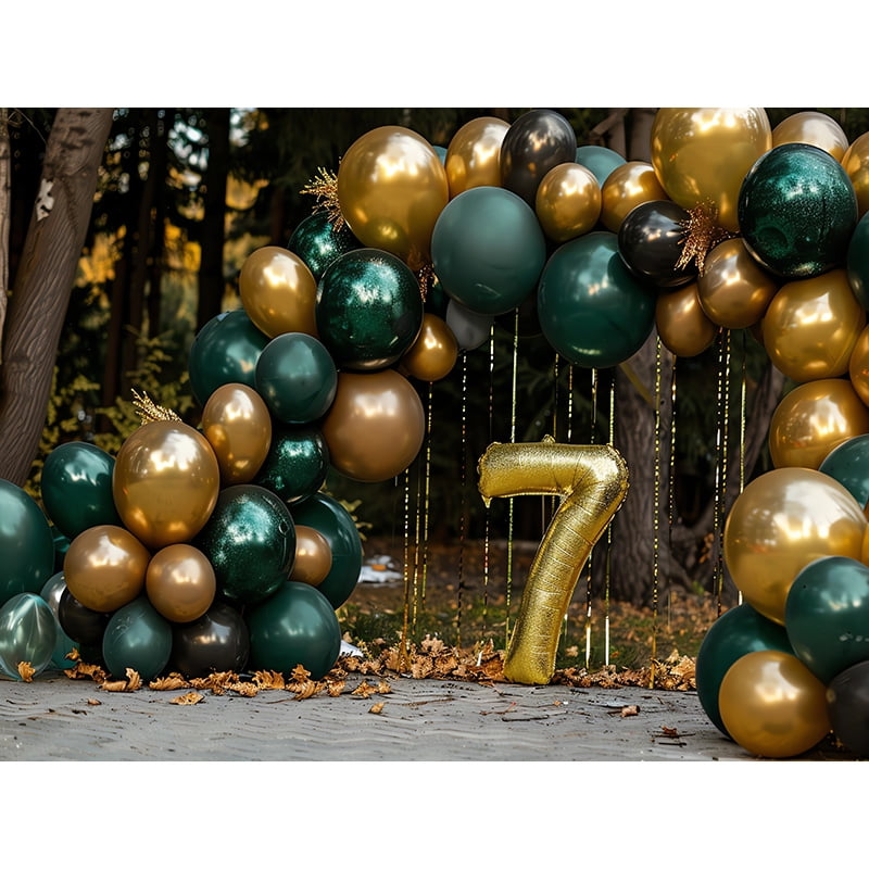 Happy Birthday Photography Background Number Bear doll Hydrogen balloon ...