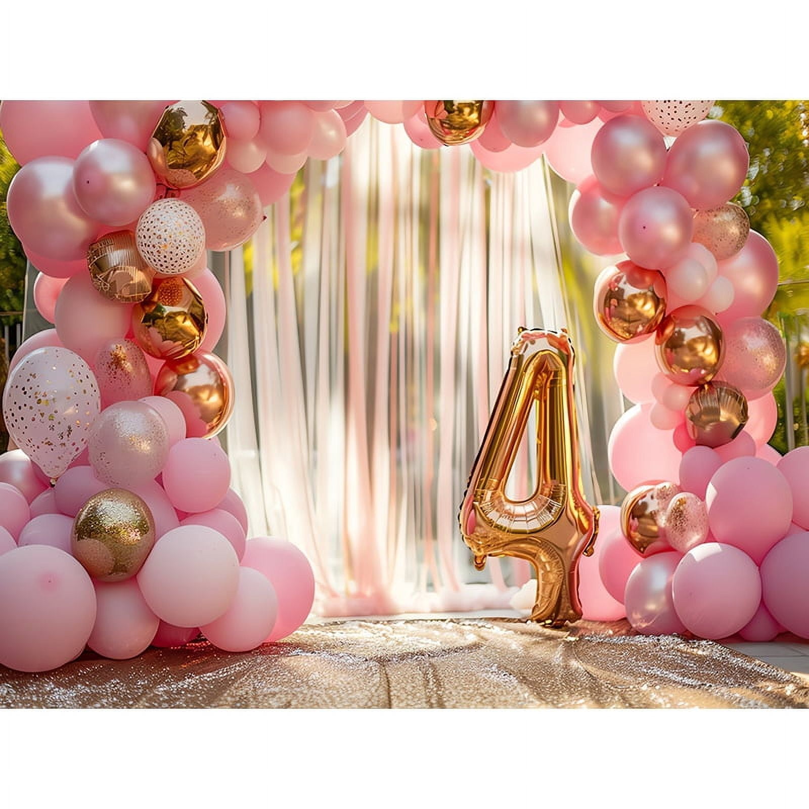 Happy Birthday Photography Background Number Bear doll Hydrogen balloon ...