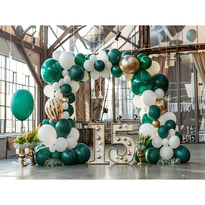 Happy Birthday Photography Background Number Bear doll Hydrogen balloon ...