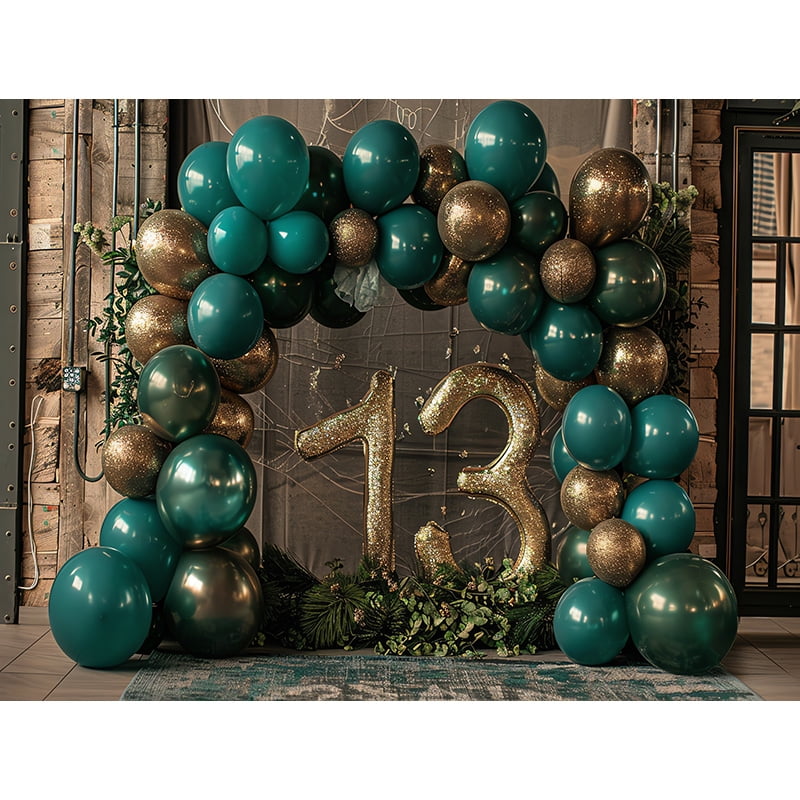 Happy Birthday Photography Background Number Pink Bear doll Hydrogen ...