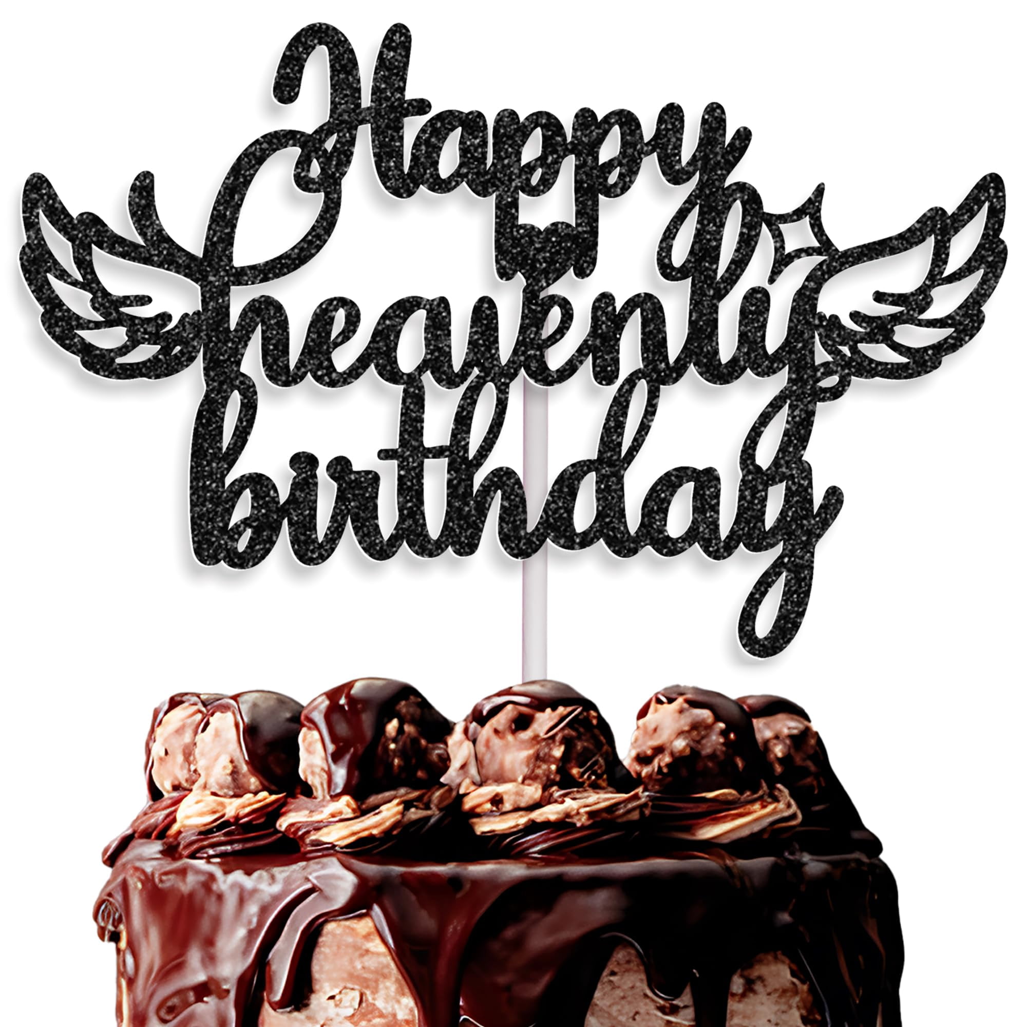 Happy Birthday in PresNok Heaven Cake Topper Heavenly Celebrations ...