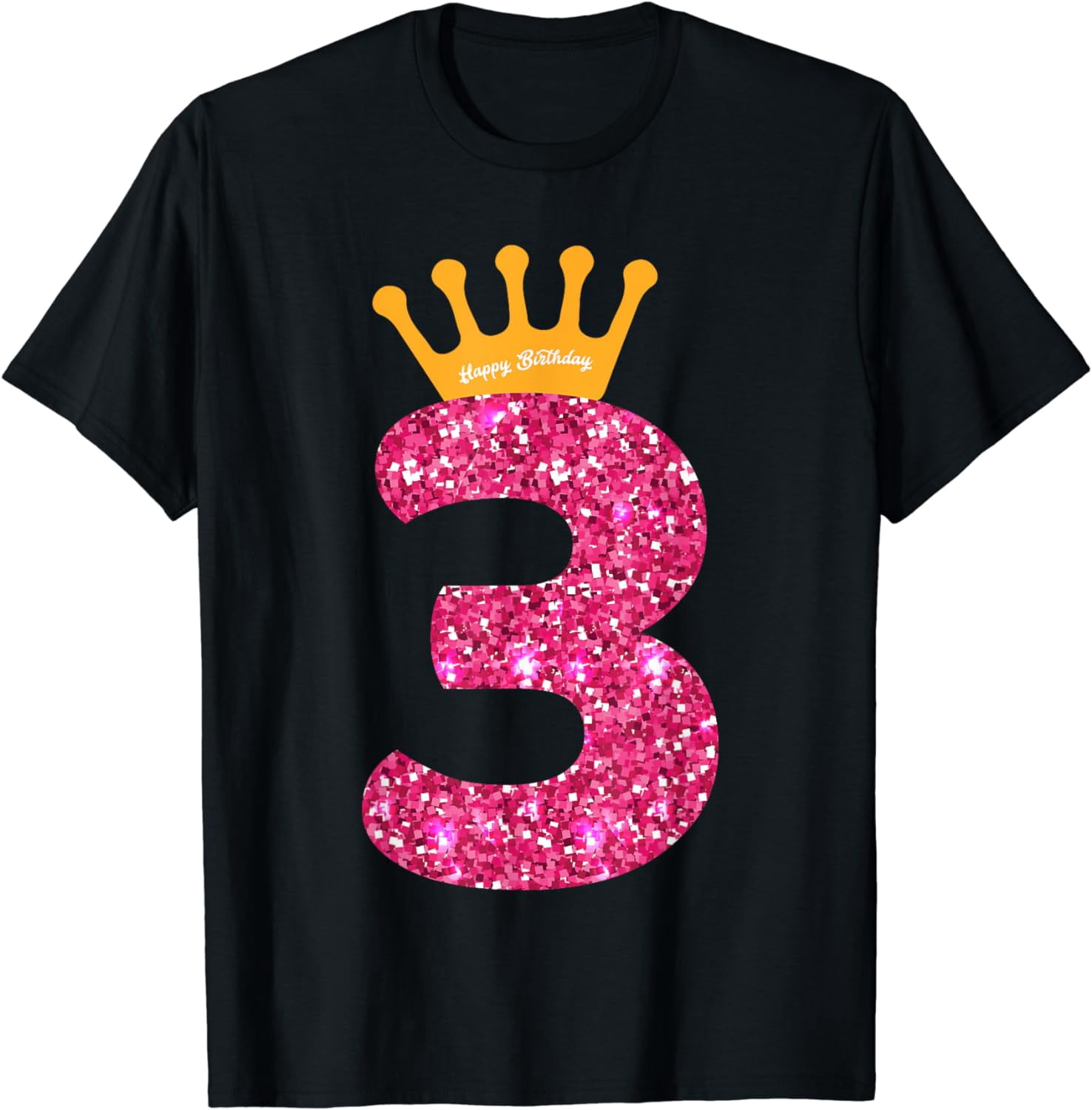 Happy Birthday Shirt, Girls 3rd Party 3 Years Old Bday - Walmart.com