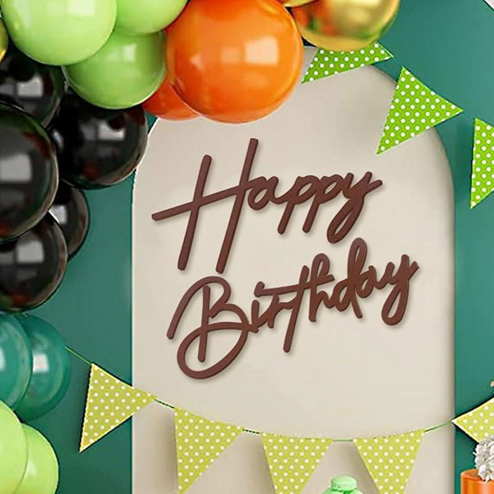 Happy Birthday Sign for Backdrop - Felt Happy Birthday Sign for Balloon ...