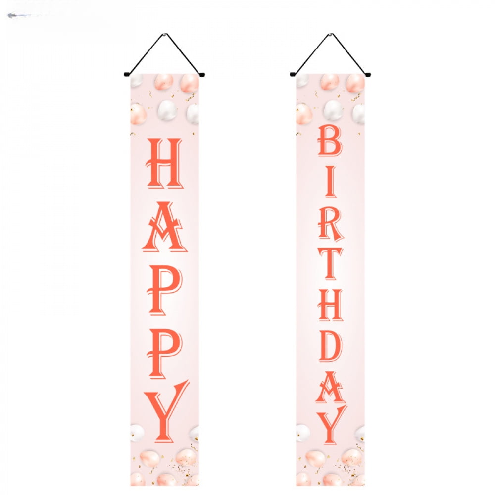 Happy Birthday Sign Colorful Happy Birthday Door Banner Porch Sign ...