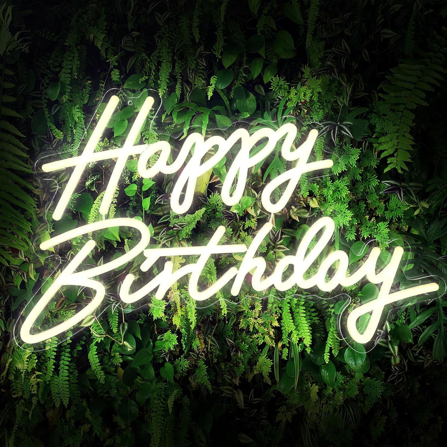 Happy Birthday Sign, Neon Signs Large Size 22.5x14inch Light Up Led ...