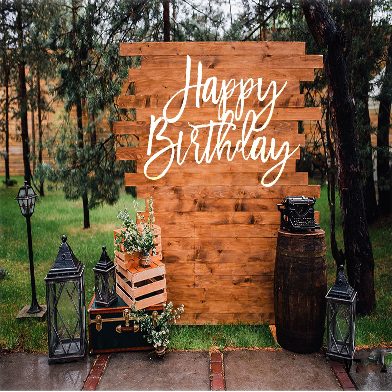 Pink Glitter Photo Banner Personalized Pink Birthday Photo Banner ...