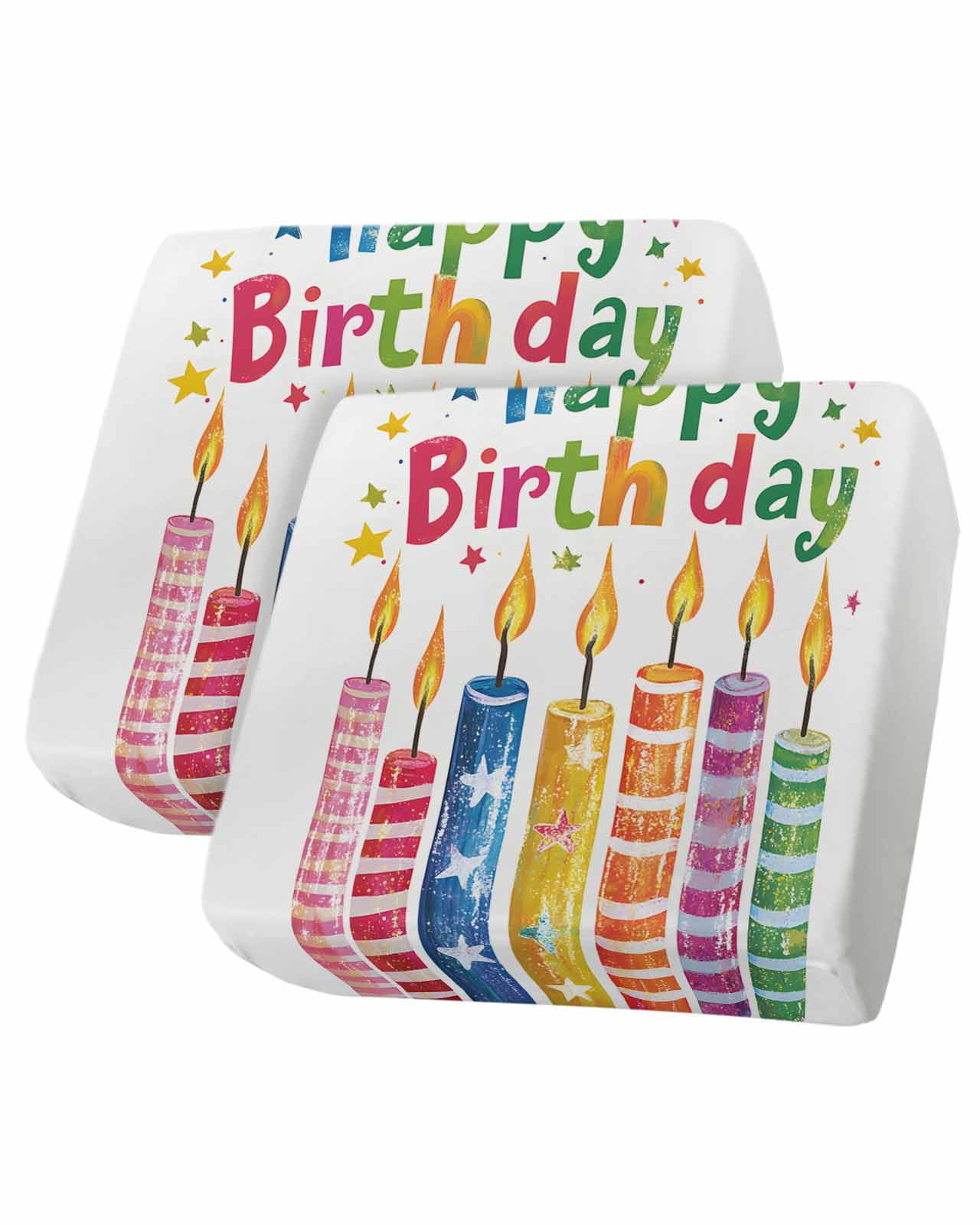 Happy Birthday Sofa Couch Cushion Covers Washable, Removable ...
