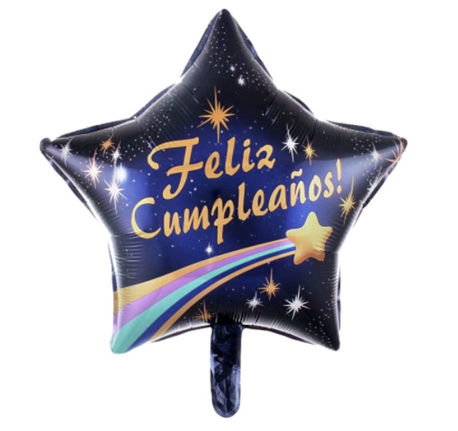 Happy Birthday Spanish Balloon Feliz Cumpleaños Mylar Foil Balloon ...