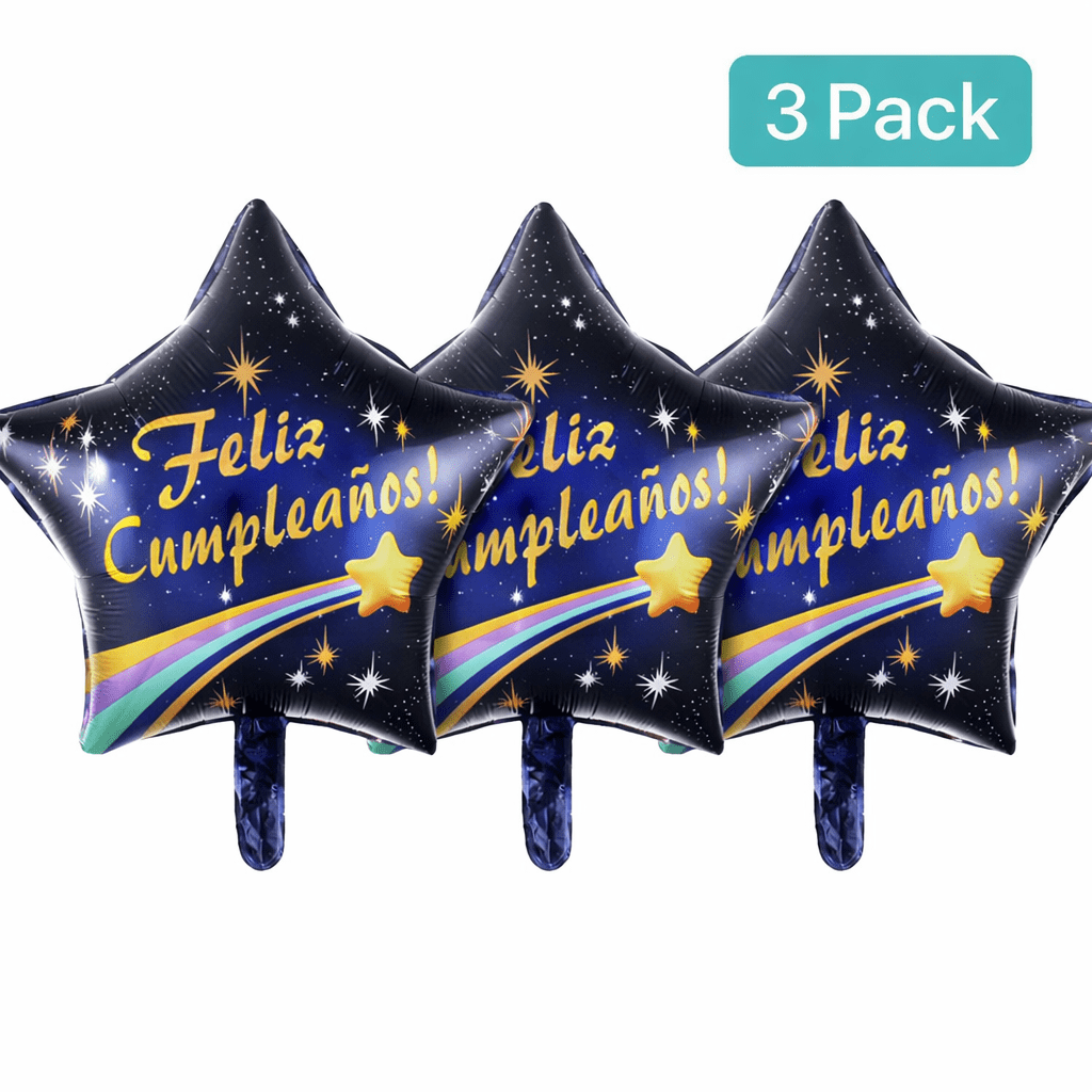 Happy Birthday Spanish Balloon Feliz Cumpleaños Mylar Foil Balloon ...