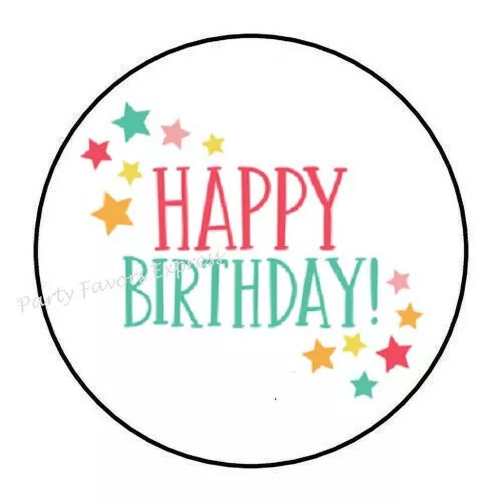 Happy Birthday Stickers Party Favors Phone Decal Water Bottle Stickers ...