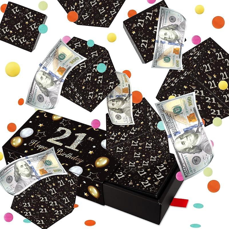 Happy Birthday Surprise Gift Box Explosion for Money - DIY Pop Out ...