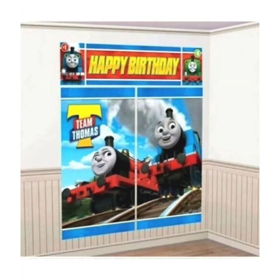 Thomas The Tank Engine Scene Setter Photo Background Poster 5 Count ...