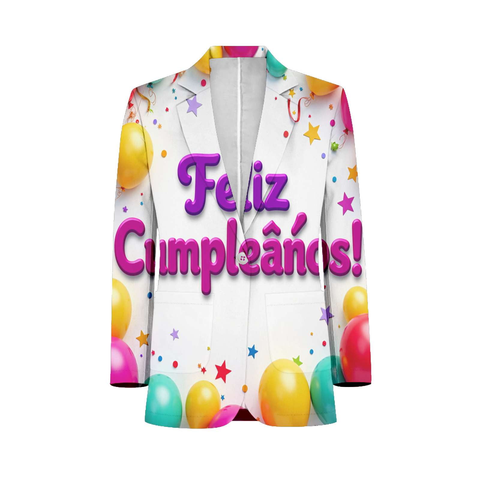 Happy Birthday With Balloons Galore Mens Suits Shawl Collar Slim Fit ...