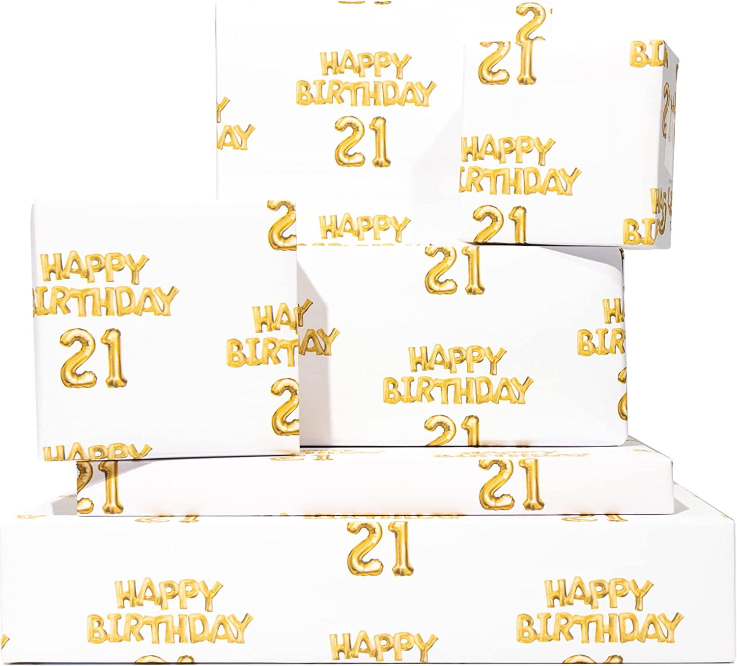 21st Birthday Gift Wrap in 21st Birthday Party - Walmart.com