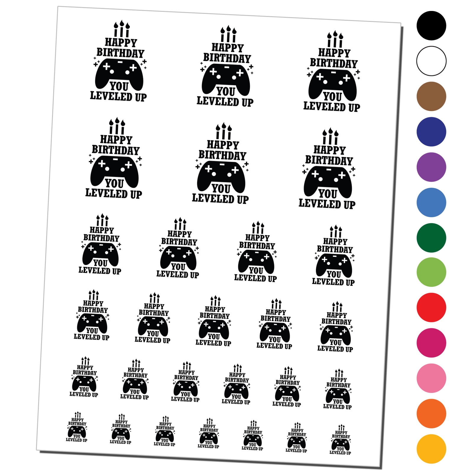 Happy Birthday You Leveled Up Gamer Controller Water Resistant ...