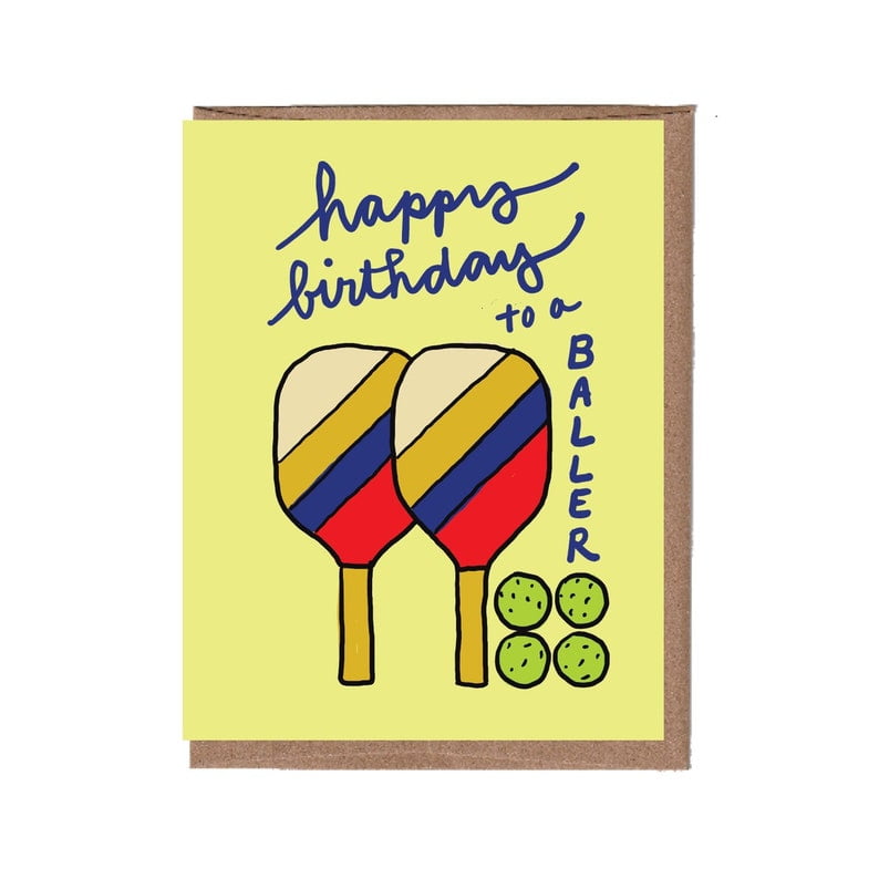 Happy Birthday to a Baller Greeting Card - Fun and Unique Design for ...