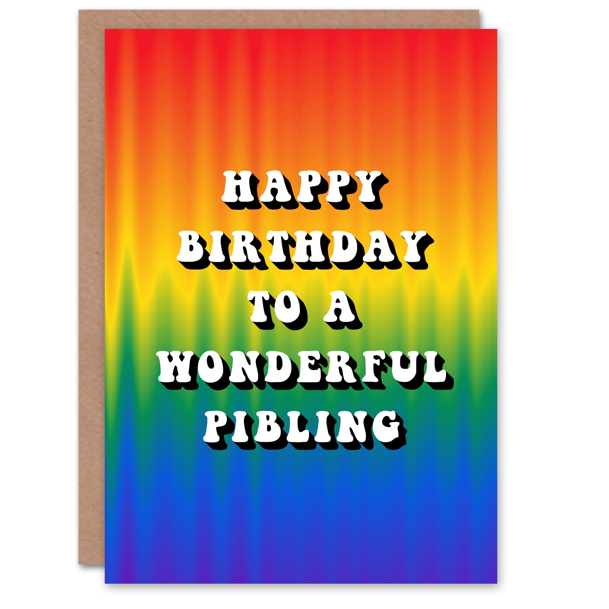 Happy Birthday to a Wonderful Pibling Trippy Psychedelic Pride Hippie ...