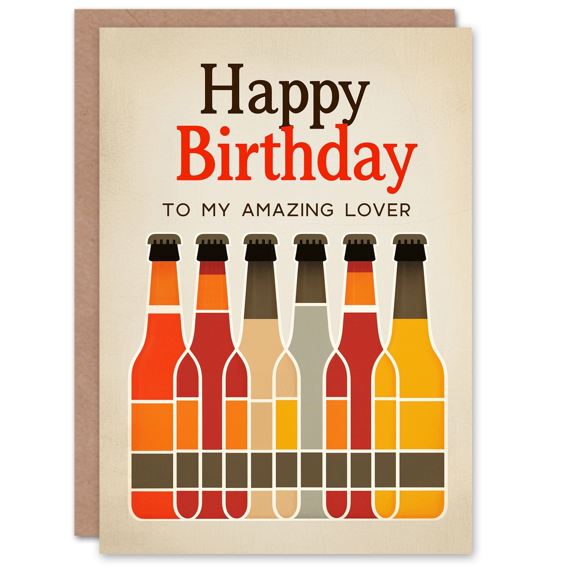 Happy Birthday to my Amazing Lover Craft Beer Lover Row Bottles Non ...