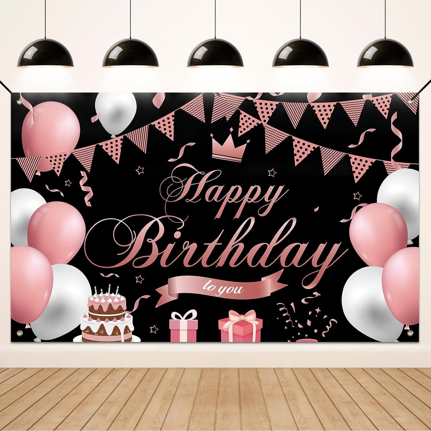 Happy Bithday Banner, Birthday Backdrop Banner Decorations Extra Large ...