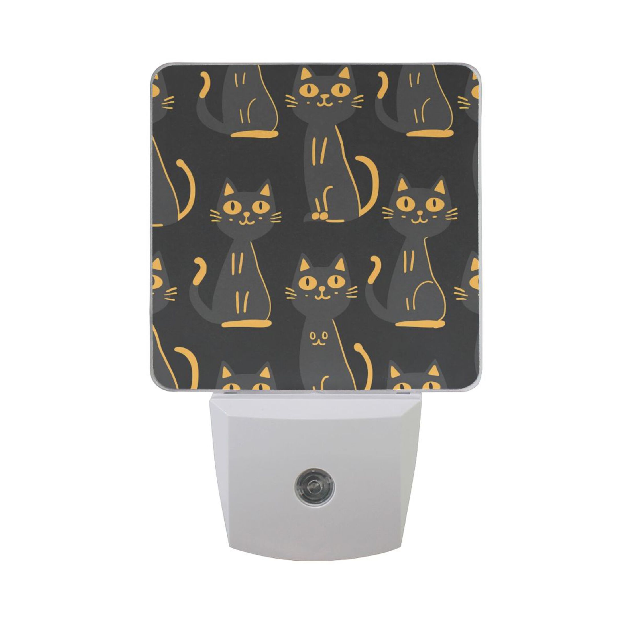 Happy Black Cats LED Night Light Dusk to Dawn Sensor 2 Pack Plug-in ...