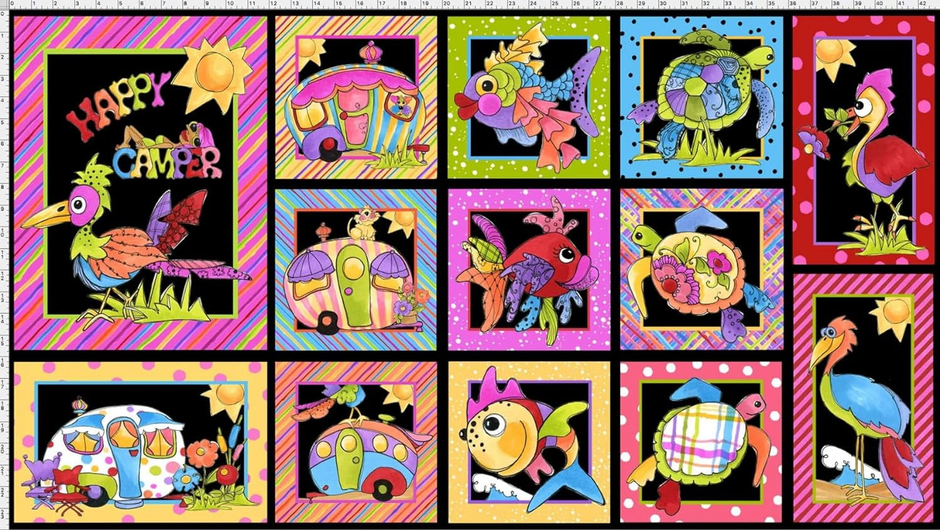 Happy Black Project Fabric Panel for Quilting - Walmart.com