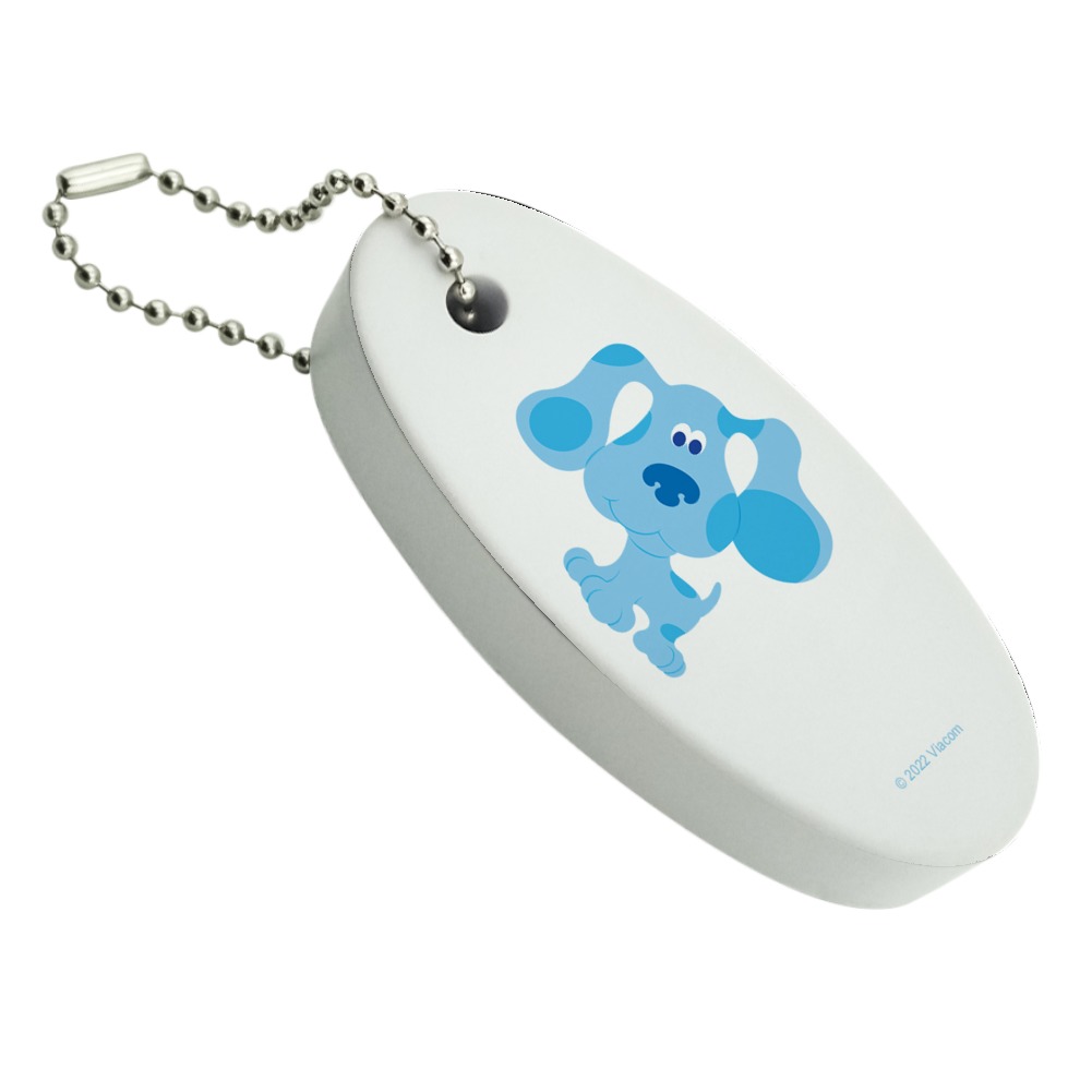 Happy Blue's Clues Floating Keychain Oval Foam Fishing Boat Buoy Key ...