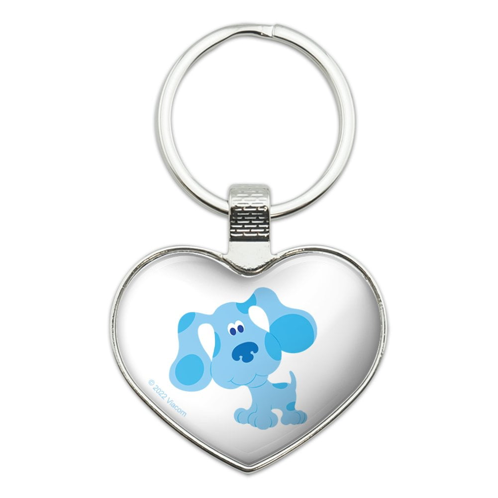 Happy Blue's Clues Keychain Heart Love Metal Key Chain Ring - Walmart.com