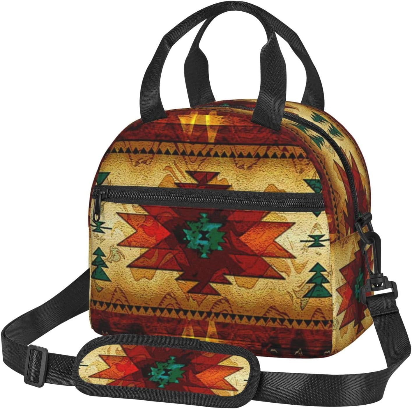 Happy Boba Bubble Tea Print Lunch Bag Reusable Lunch Tote Insulated ...