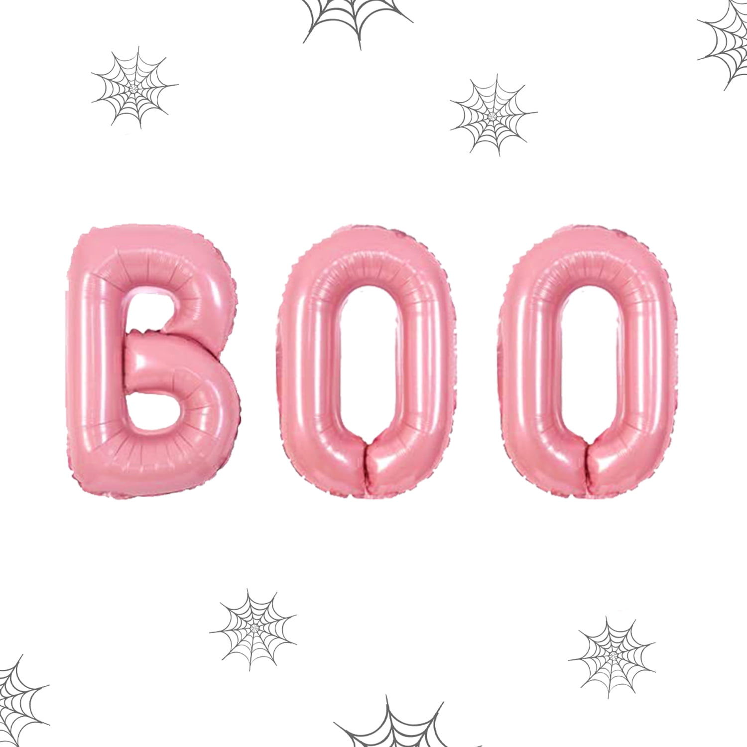 Happy Boo Day Halloween Baby Shower Party Decorations, Pink Boo Foil ...