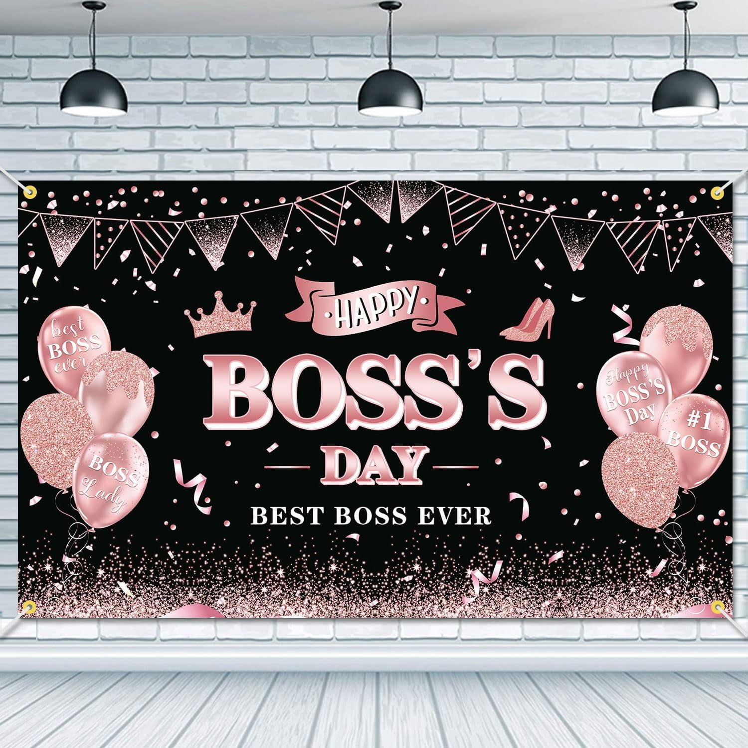 Happy Boss's Day Backdrop Banner Large International Boss Day ...