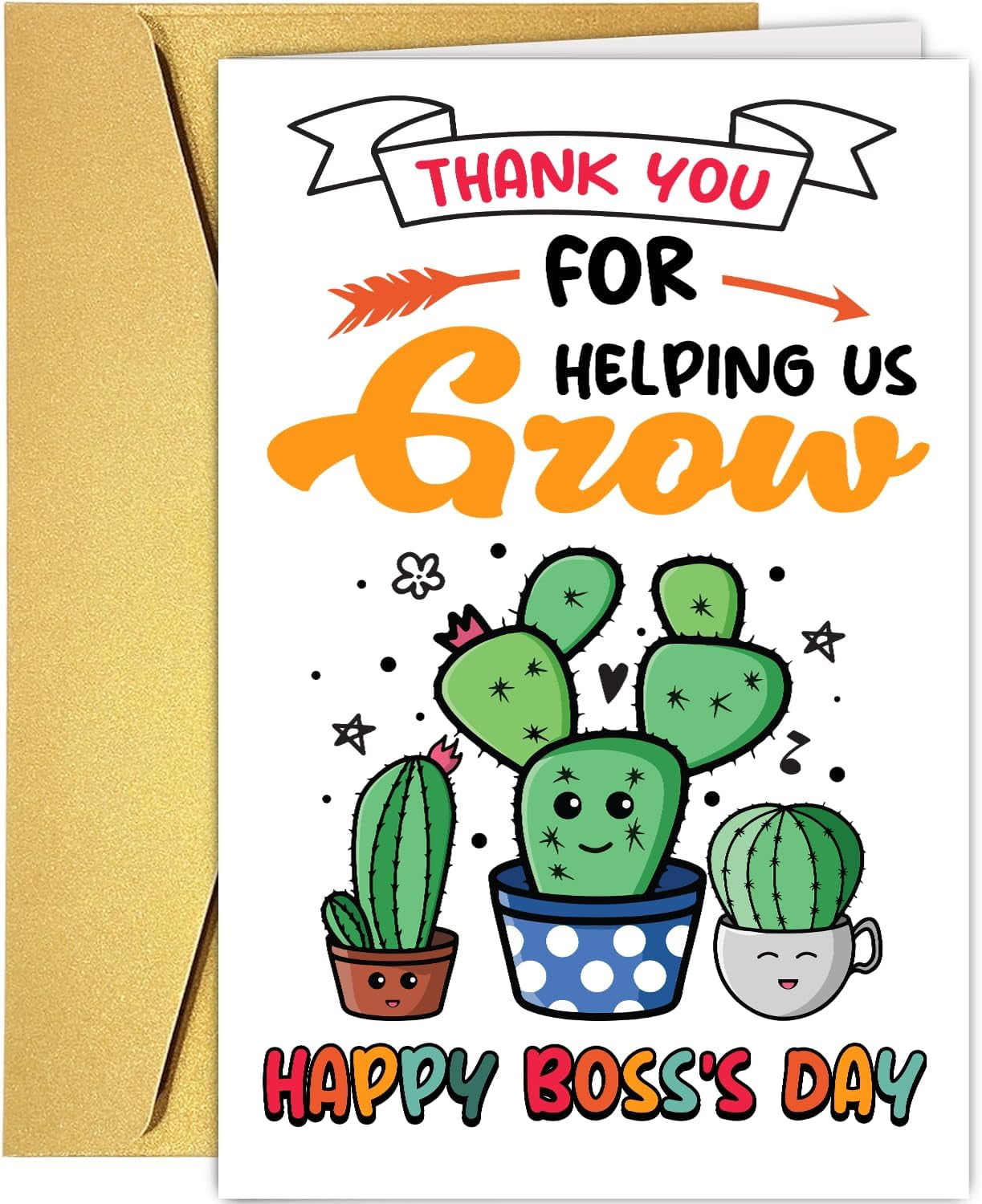 Happy Boss’s Day Card, Cute Card Gifts for Boss Lady, Thank You Card ...