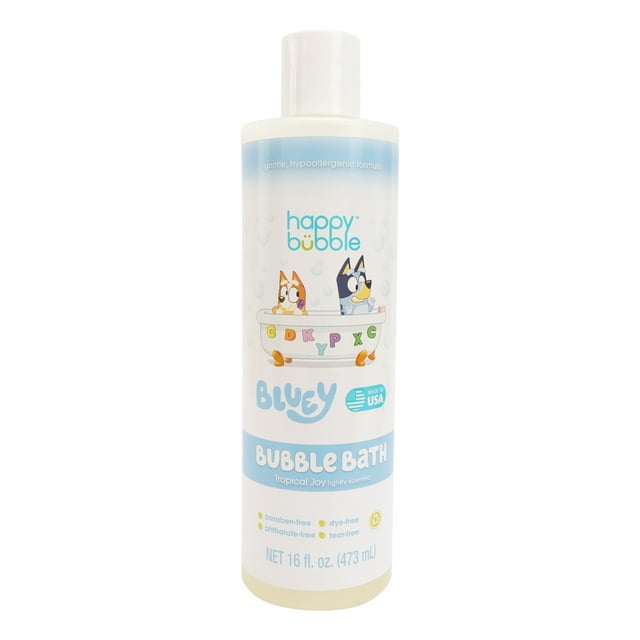 Happy Bubble Bluey Bubble Bath, Rainbow Raspberry Scented, 16oz, All Skin Types - Walmart.com