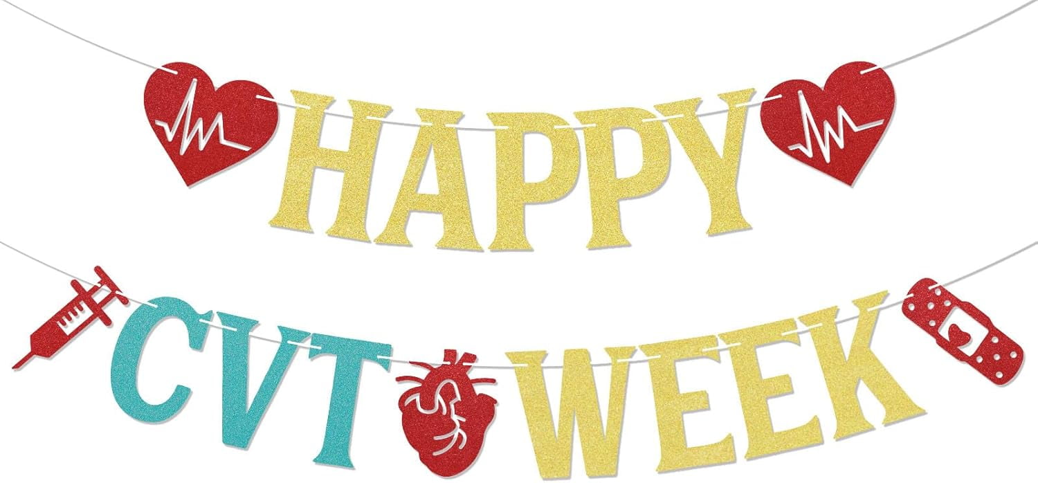 Happy CVT Week Banner - We Love Our CVT Team Sign, Cardiovascular ...
