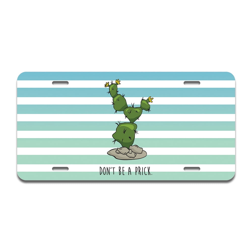 Happy Cactus Aluminum License Plate| License Plate 12" X 6" Fits Any ...