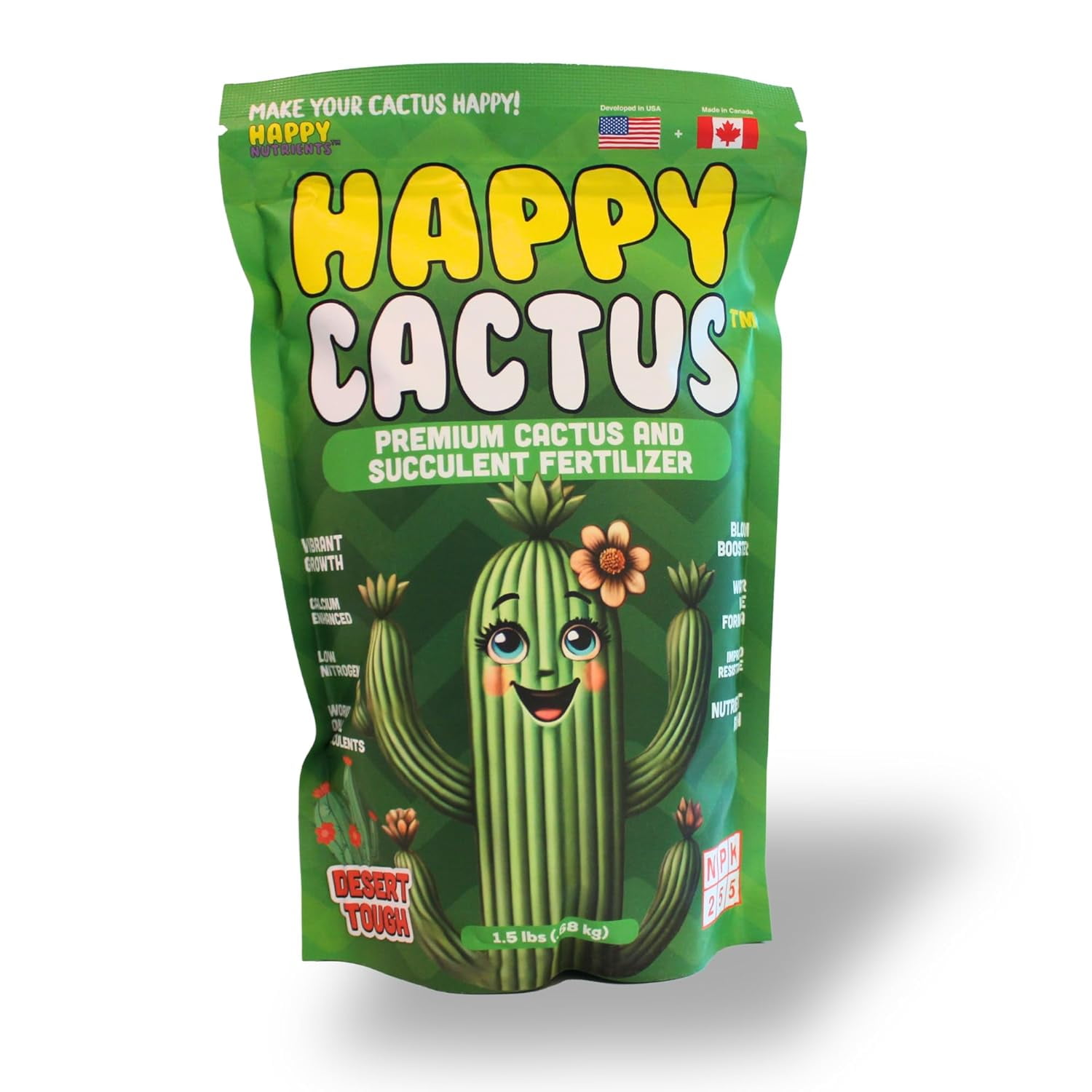 Happy Cactus Fertilizer – Low Nitrogen Fertilizer for Cactus Plant ...
