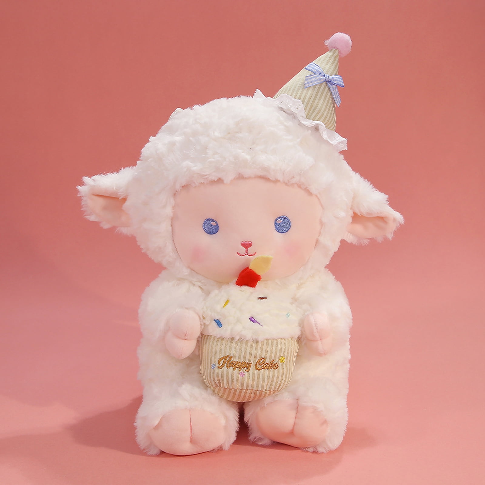Happy Cake Lamb Plush Toy 30Cm Stuffed Animal, Birthday Party Themed ...