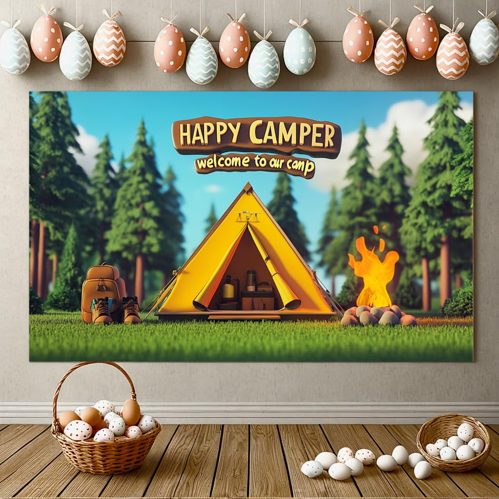 Happy Camper BannerEGSC Green Forest Adventure Happy Camper Banner ...