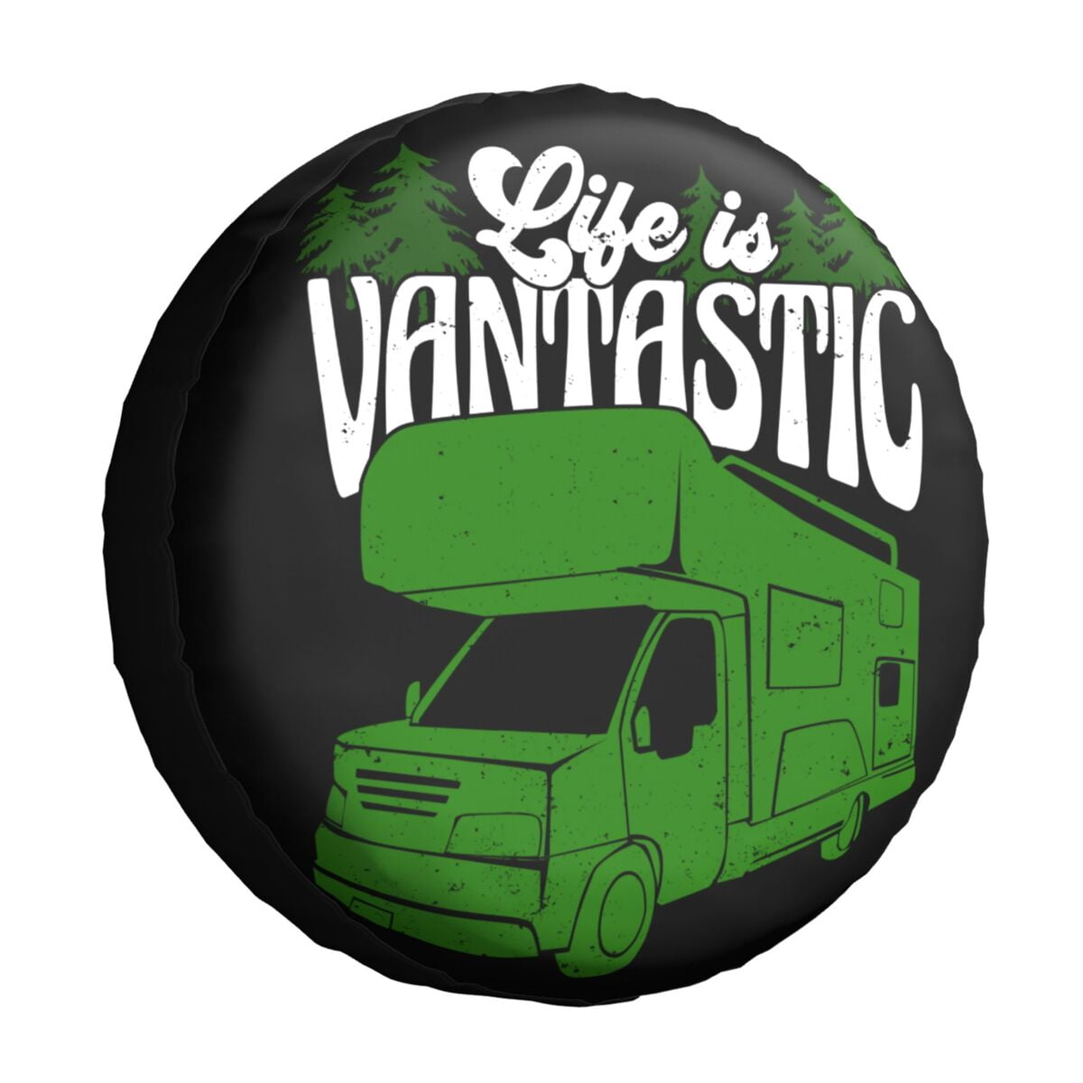 Happy Camper Camping Spare Tire Cover for Hummer Adventure Travel Car ...