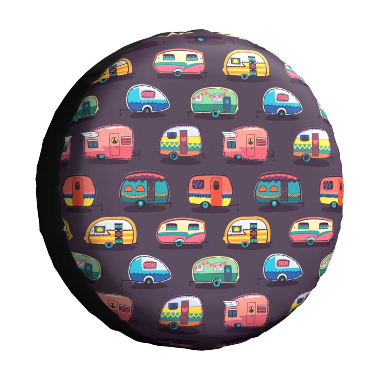 Happy Camper Camping Spare Tire Cover for Hummer Adventure Travel Car ...