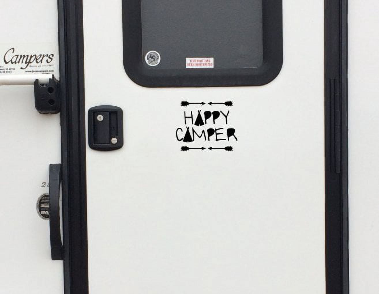Happy Camper Decal RV Camping Letters Quote Car Truck Window Sticker ...