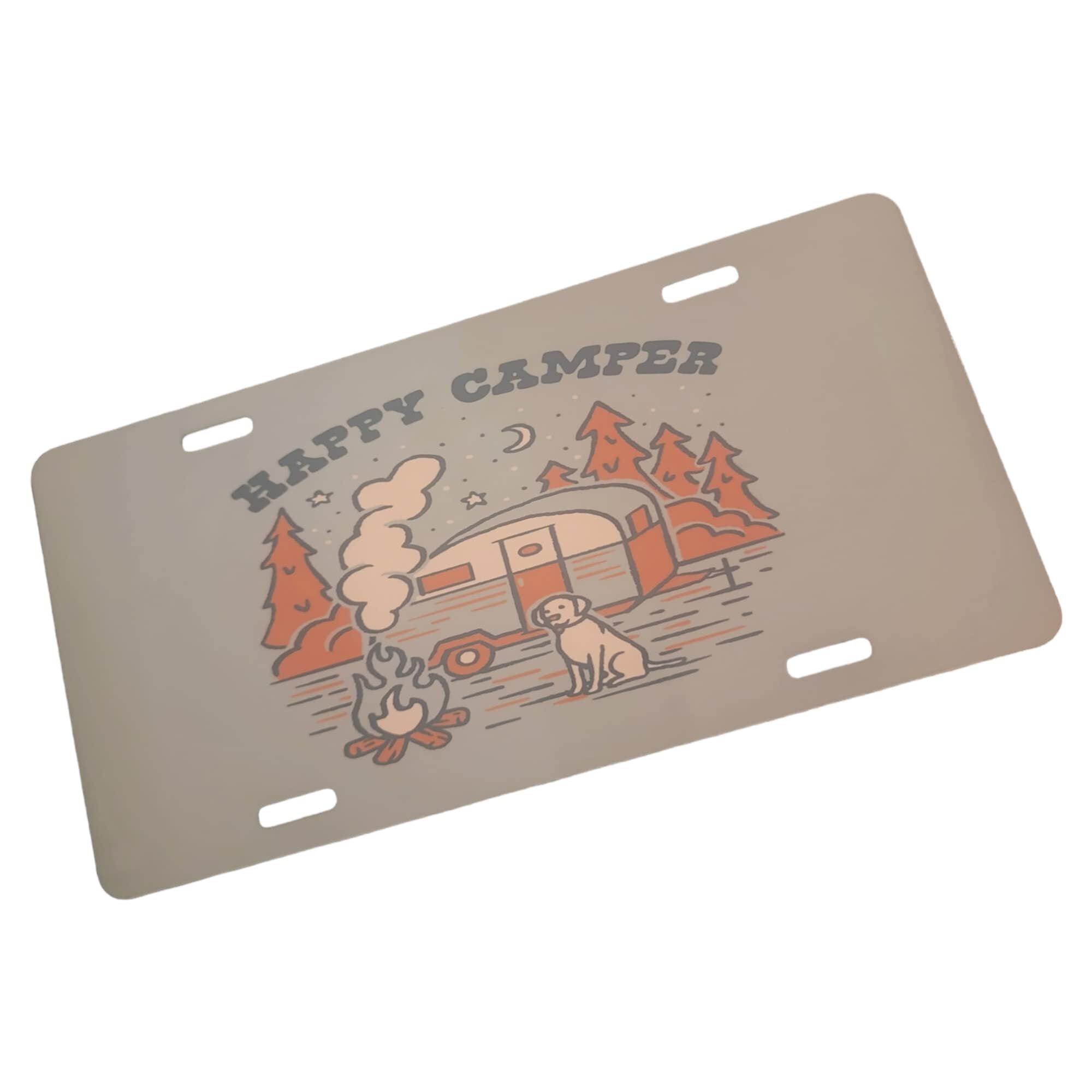 Happy Camper Front License Plate - Walmart.com