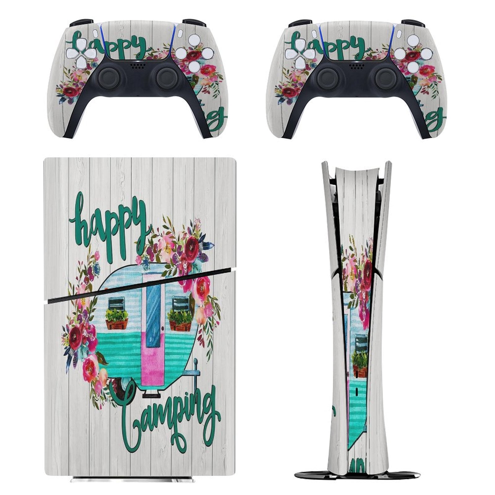 Happy Camping PS5/PS5 Pro/PS5 Slim Digital Disc Skin Sticker For ...