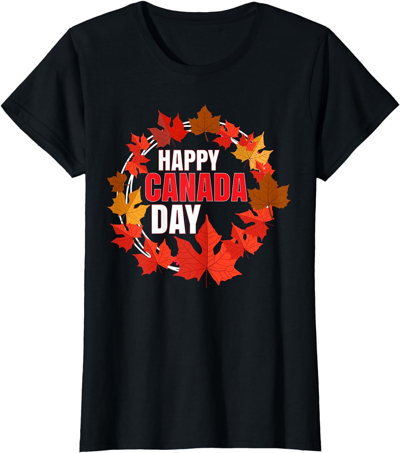 Happy Canada Day Canada Patriotic Canadian Flag Maple Maple T-Shirt ...