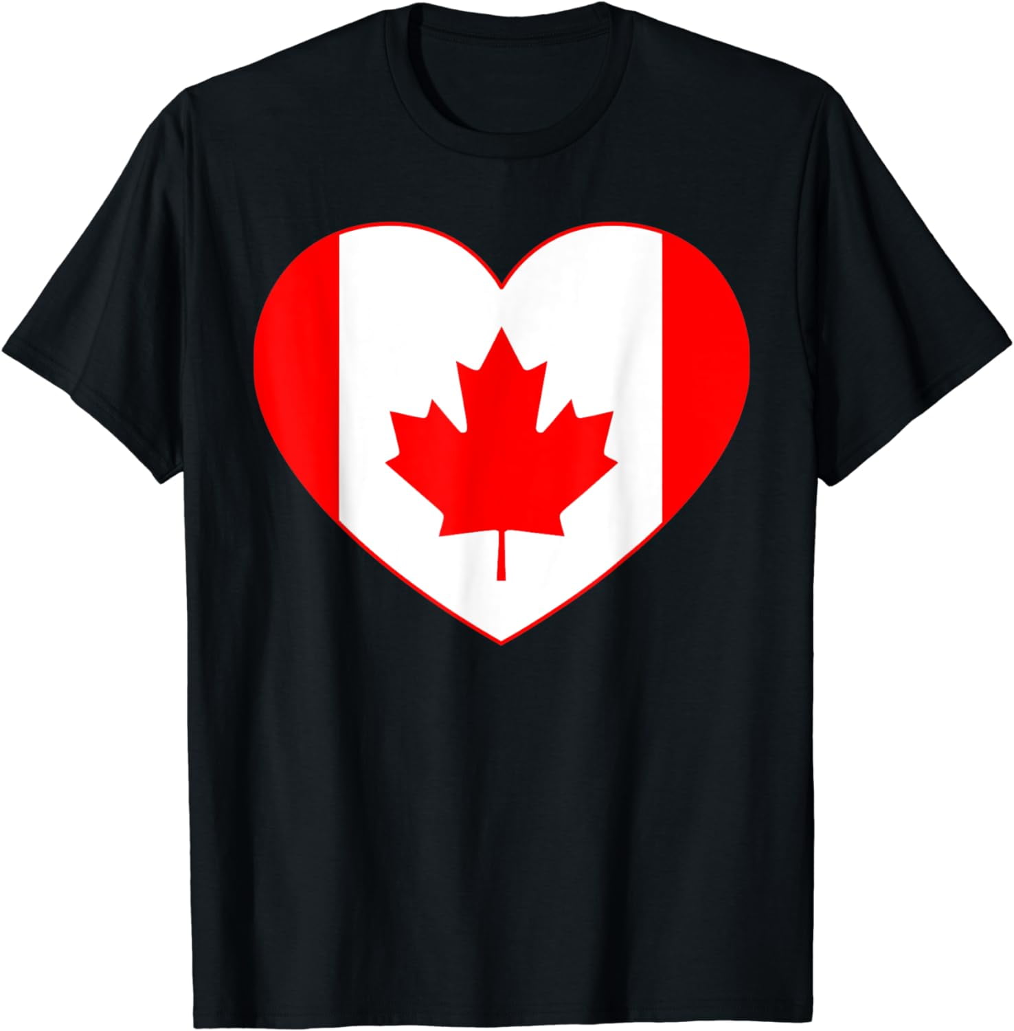 Happy Canada Day Shirt Funny Canadian Flag Maple Leaf Heart T-Shirt ...