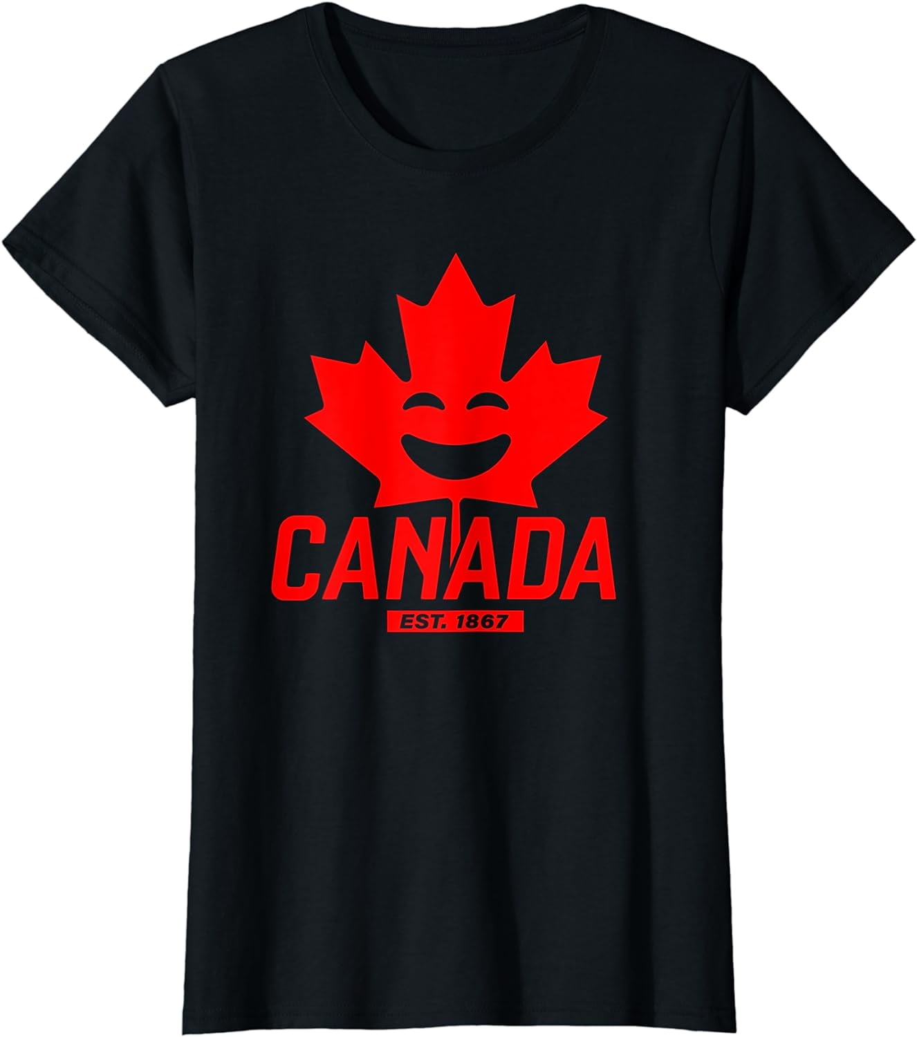 Happy Canada Est. 1867 Happy Canada Day Maple Leaf T-Shirt - Walmart.com