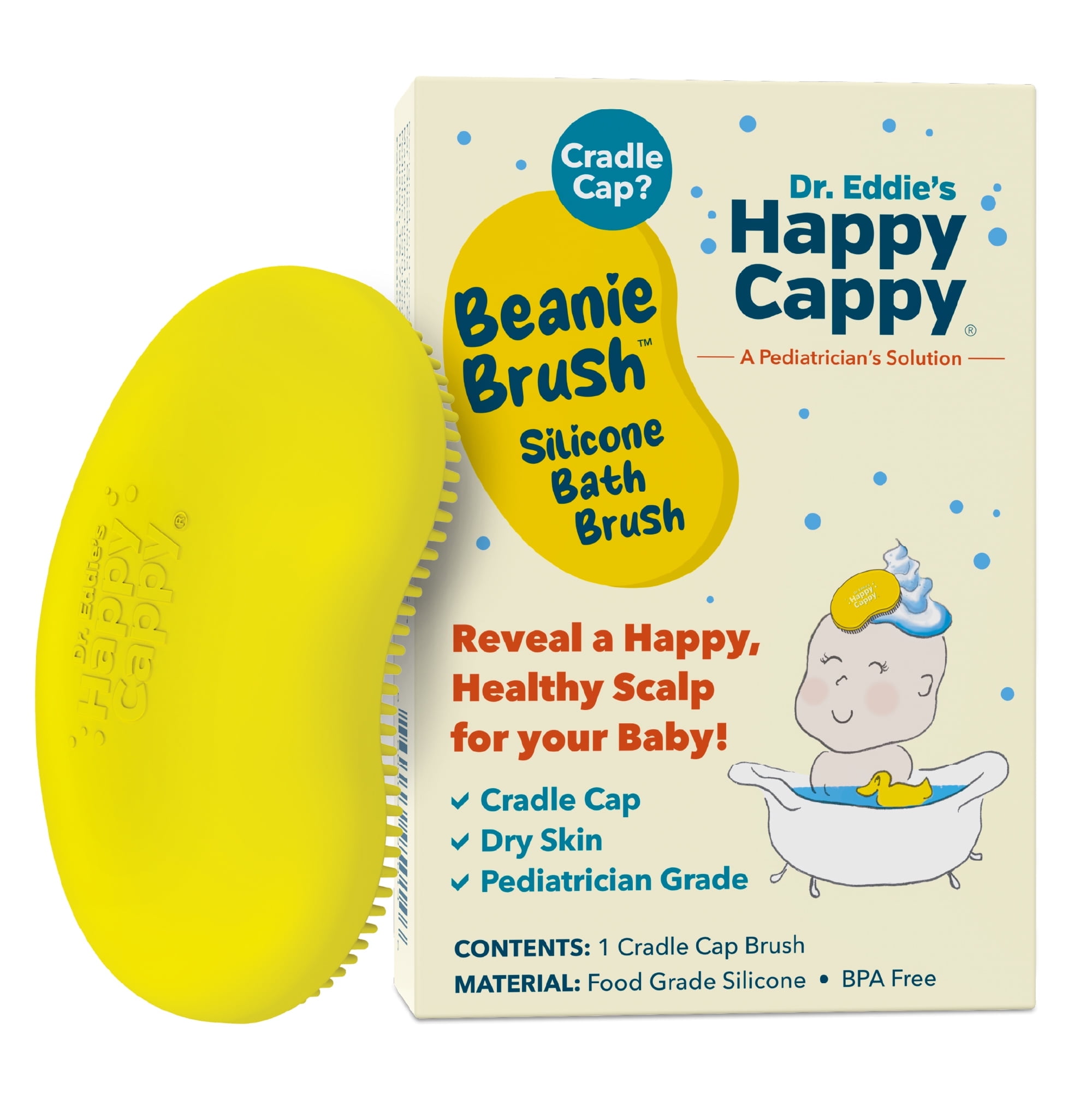 Happy Cappy Beanie Brush - Cradle Cap Brush for Babies, Dry Skin Care ...